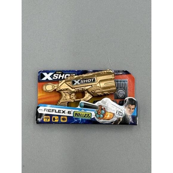 Zuru | Toys | Zuru 5 Surprise Toy Mini Brands Gold Xshot Reflex 6 Gun ...